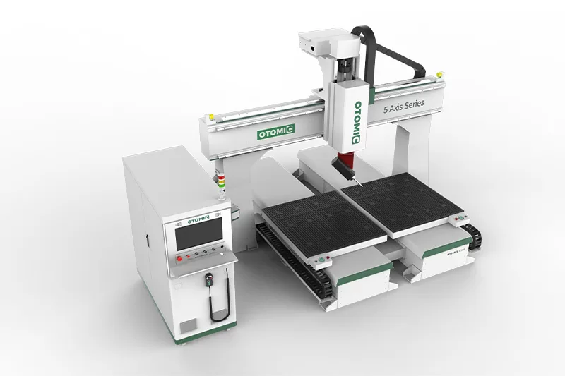 5 Axis CNC Gantry Router with Two Working Tables – Otomic CNC