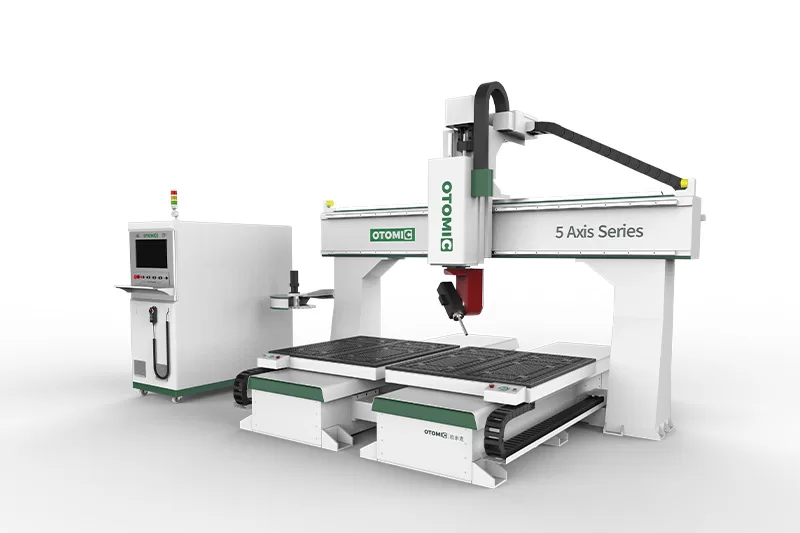 5 Axis CNC Gantry Router with Two Working Tables – Otomic CNC