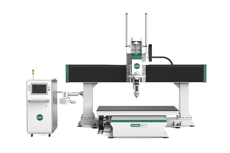 5 Axis CNC Gantry Router with Two Working Tables – Otomic CNC